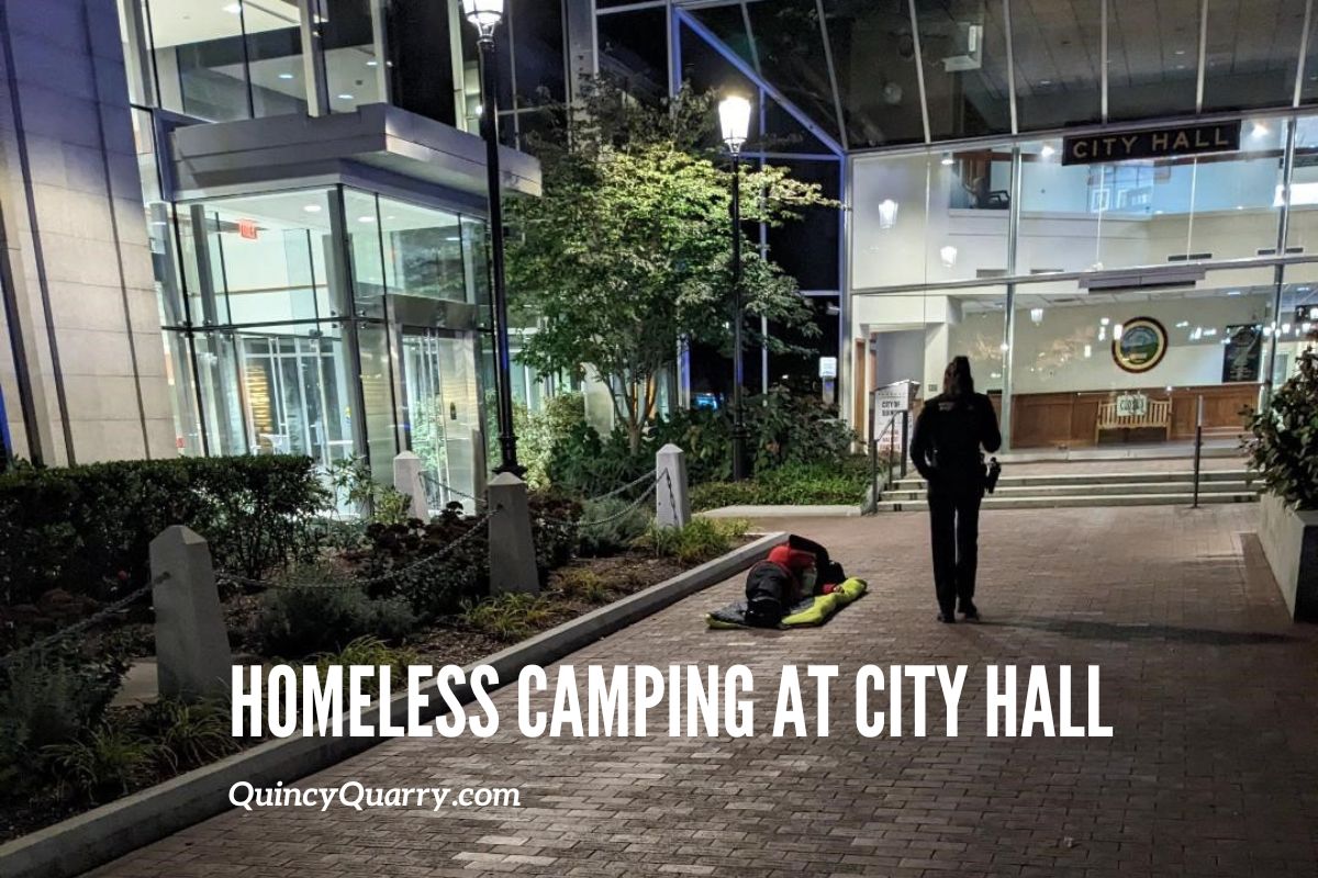 Quincy News: Homeless Camping at City Hall
