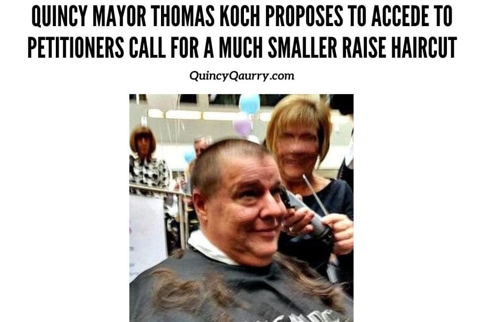 Quincy Mayor Thomas Koch Proposes To Accede to Petitioners Call For A ...